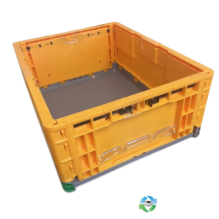 Clearance pricing! Used 19x15x7.25 Collapsible Plastic Stacking Totes ...