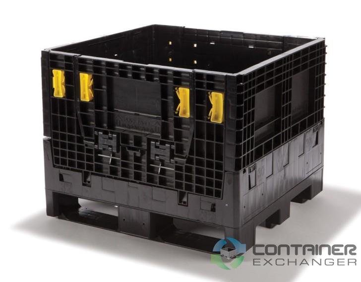 New Monoflo 30x32x25 Collapsible Bulk Containers w. Drop Doors In ...